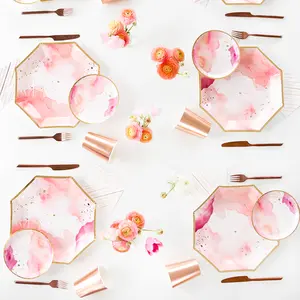 JOLLITY & CO Pretty In Pink Charger Plates