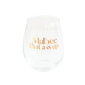 JOLLITY & CO Malbec That Ass Up Wine Glass - Assorted Pre-pack