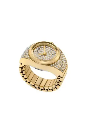 Fossil Crystal Pavé Ring Watch