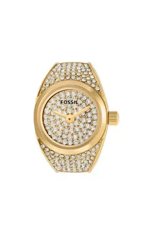 Fossil Crystal Pavé Ring Watch