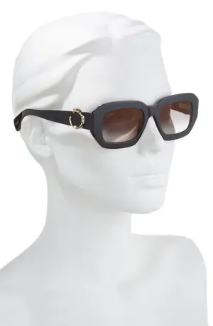 CARTIER 52mm Square Frame Sunglasses