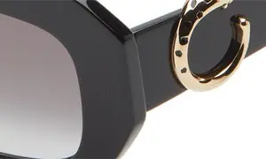 CARTIER 52mm Square Frame Sunglasses