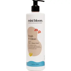 MINI BLOOM Fresh N' Clean 2-in-1 Hair And Body Wash - Full Size (16.8oz)