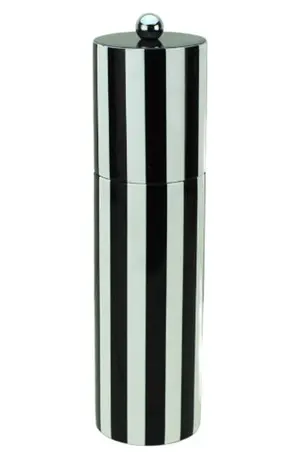 ADDISON ROSS LONDON Stripe Lacquer Wood Mill - Black/white