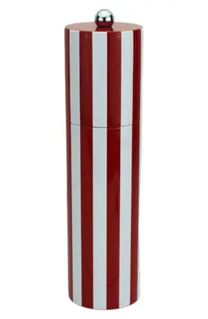 ADDISON ROSS LONDON Stripe Lacquer Wood Mill - Red/white