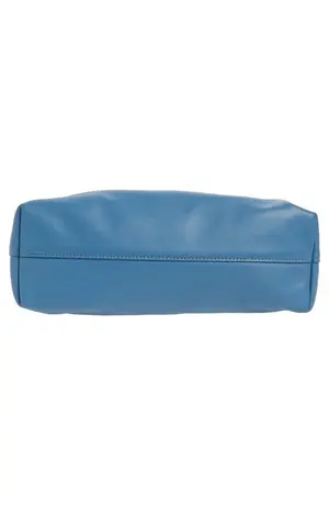Veronica Beard Stash Leather Shoulder Bag - Lake Blue