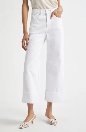 Veronica Beard Taylor High-rise Wide-leg Jeans