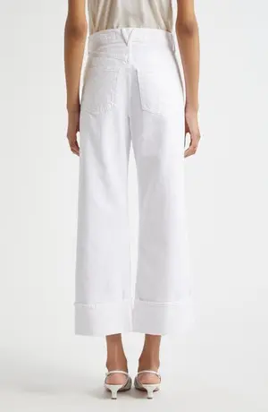 Veronica Beard Taylor High-rise Wide-leg Jeans