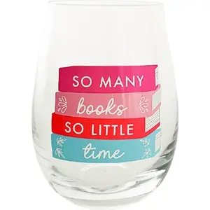 JOLLITY & CO Book Club Wine Glass - So Many Books...