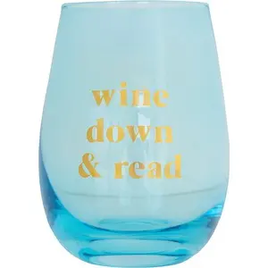 JOLLITY & CO Book Club Wine Glass - Wine Down & Read