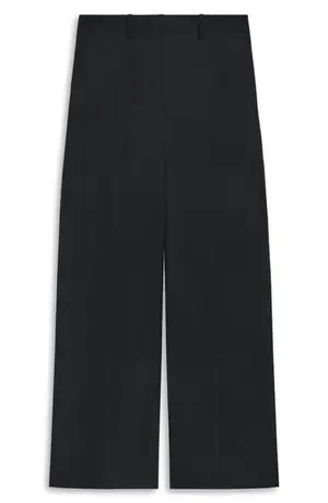 Theory Classic Stretch Cotton Wide Leg Trousers