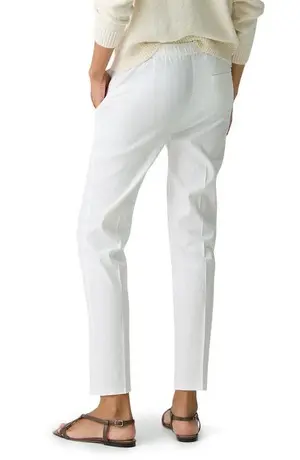 Theory Treeca Linen Blend Crop Pants