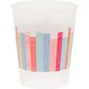JOLLITY & CO Book Club Flex Cups - Bookshelf