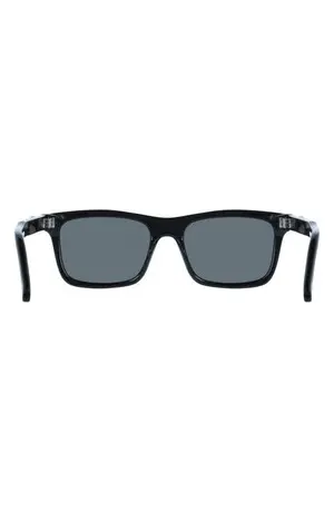 FERRAGAMO 55mm Rectangular Sunglasses - Black
