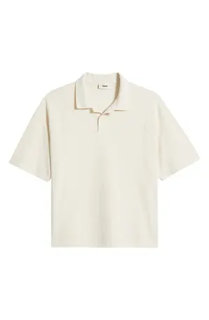 ELWOOD Crop Uniform Polo - Field White