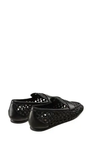 STUART WEITZMAN Thea Woven Penny Loafer
