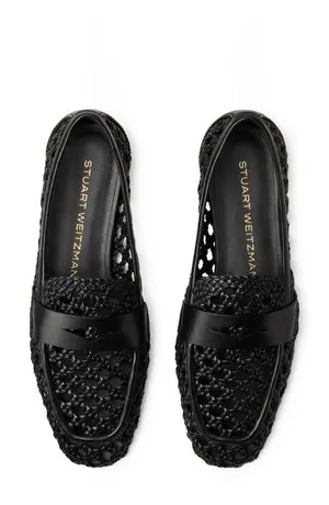 STUART WEITZMAN Thea Woven Penny Loafer