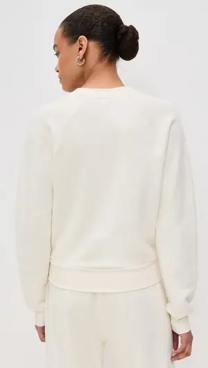 Eterne Shrunken Raglan Sweatshirt - Cream