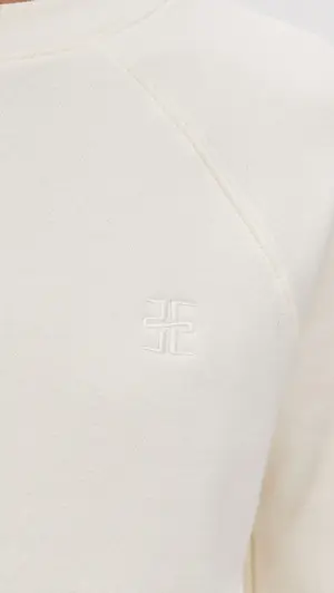 Eterne Shrunken Raglan Sweatshirt - Cream