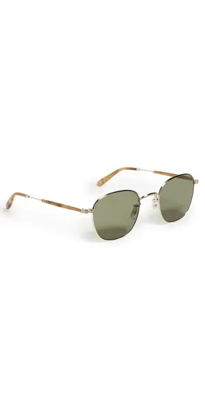 Garrett Leight Silver Tone Eyewear For Women