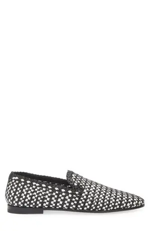Dolce & Gabbana Woven Leather Slipper Loafer