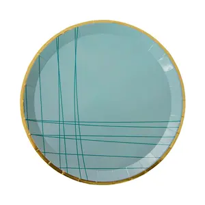 JOLLITY & CO Feliz Cumpleaño Dinner Plates - Blue