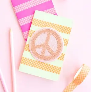 JOLLITY & CO Stick-on Embroidered Patch - Peace