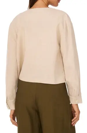Vince Camuto Collarless Cropped Jacket