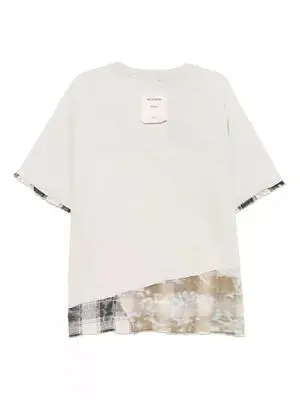 FIVE CM Patchwork T-shirt - Neutrals
