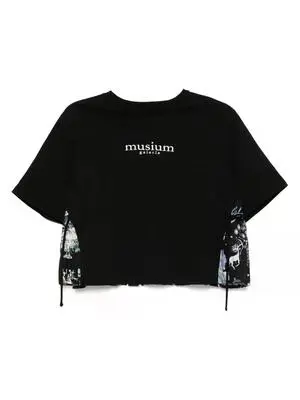 MUSIUM DIV. Logo-embroidered T-shirt
