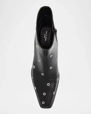 Rag & Bone Joni Grommet Leather Ankle Booties