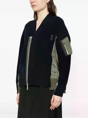 Sacai Panelled Cardigan