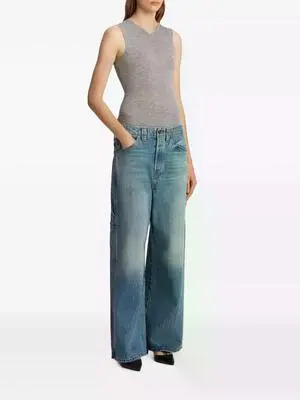 Khaite Sowen Wide-leg Jeans - Blue
