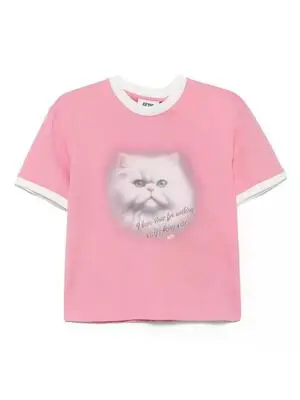 Gcds Cat-print T-shirt