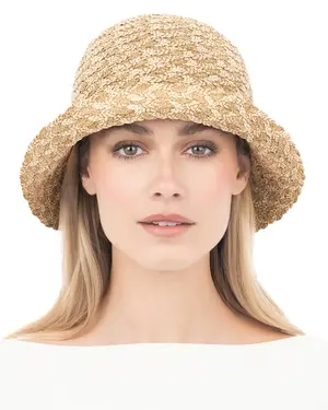 Eric Javits Woven Pith Bucket Hat