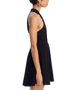 Steve Madden Halter Neck Mini Dress - Black
