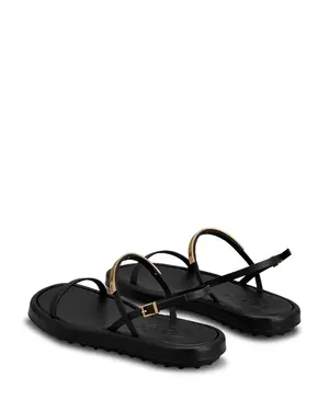 TOD'S Leather Sandals - Black