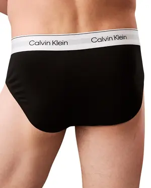 Calvin Klein Hip Briefs, Pack Of 3 - Black