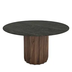 HUPPE Rufus 54 Stone Dining Table - Black/brown