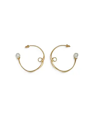 Cult Gaia Rena Hoop Earrings - Gold