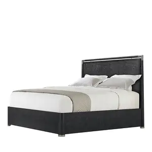 THEODORE ALEXANDER Kesden Wood King Bed Silent Black