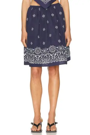 Miu Miu Mini Skirt - Blue & Bianco