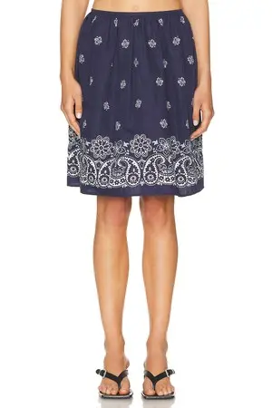 Miu Miu Mini Skirt - Blue & Bianco