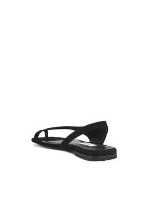 TOTEME Suede Thong Sandals - Black