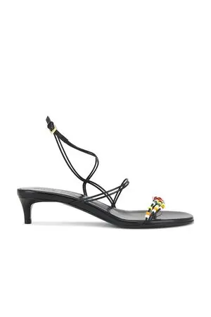 Khaite Loop Kitten Bead 35 Heel - Black Multi