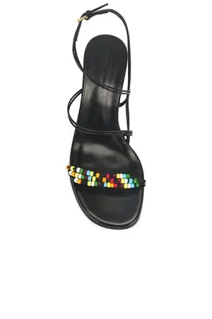 Khaite Loop Kitten Bead 35 Heel - Black Multi
