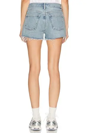 AGOLDE Parker Cut-off Denim Short - Animate