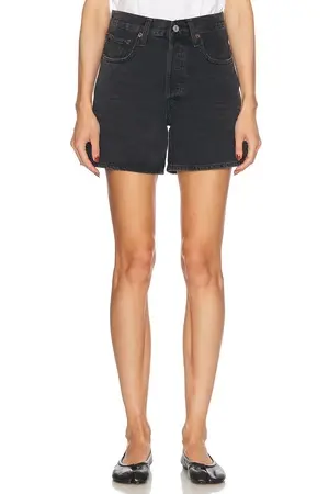 AGOLDE V-waist Denim Shorts