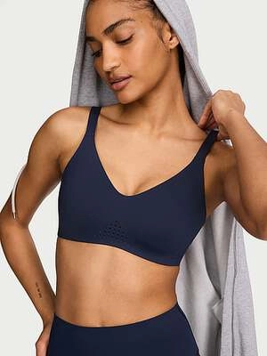 Victoria's Secret Vsx Featherweight™ Medium V-neck Sports Bra Blue