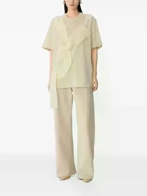 JNBY Bow-embellished T-shirt - Neutrals